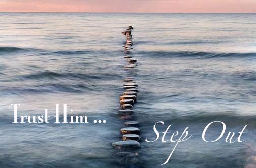 Step out in faith. – To God be The glory, Amen