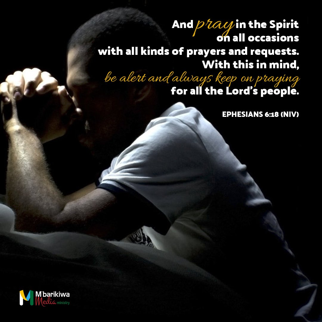 Be consistent in prayer… – To God be The glory, Amen